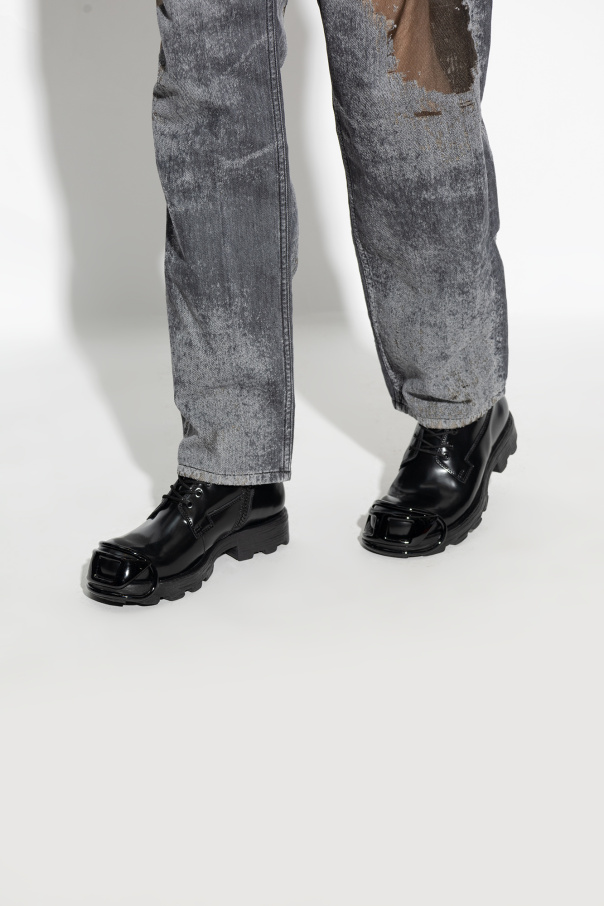 A closer look at Sarah Snooks shoes HAMMER BT boots Diesel Black D Biname fmedShops Canada